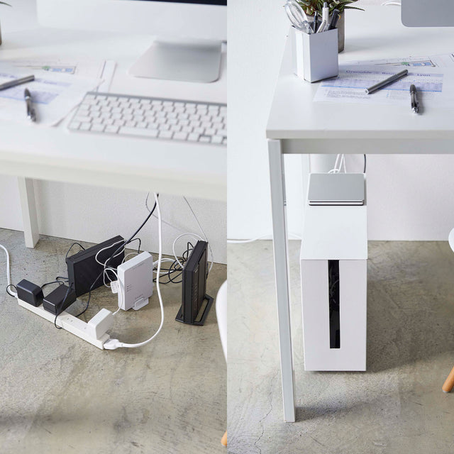Tower Rolling Cable And Router Storage Box – Yamazaki